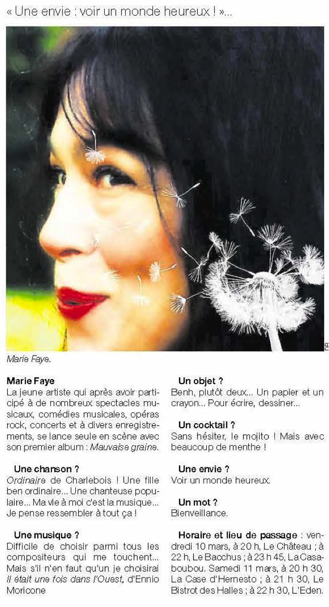 Presse – Marie Faye